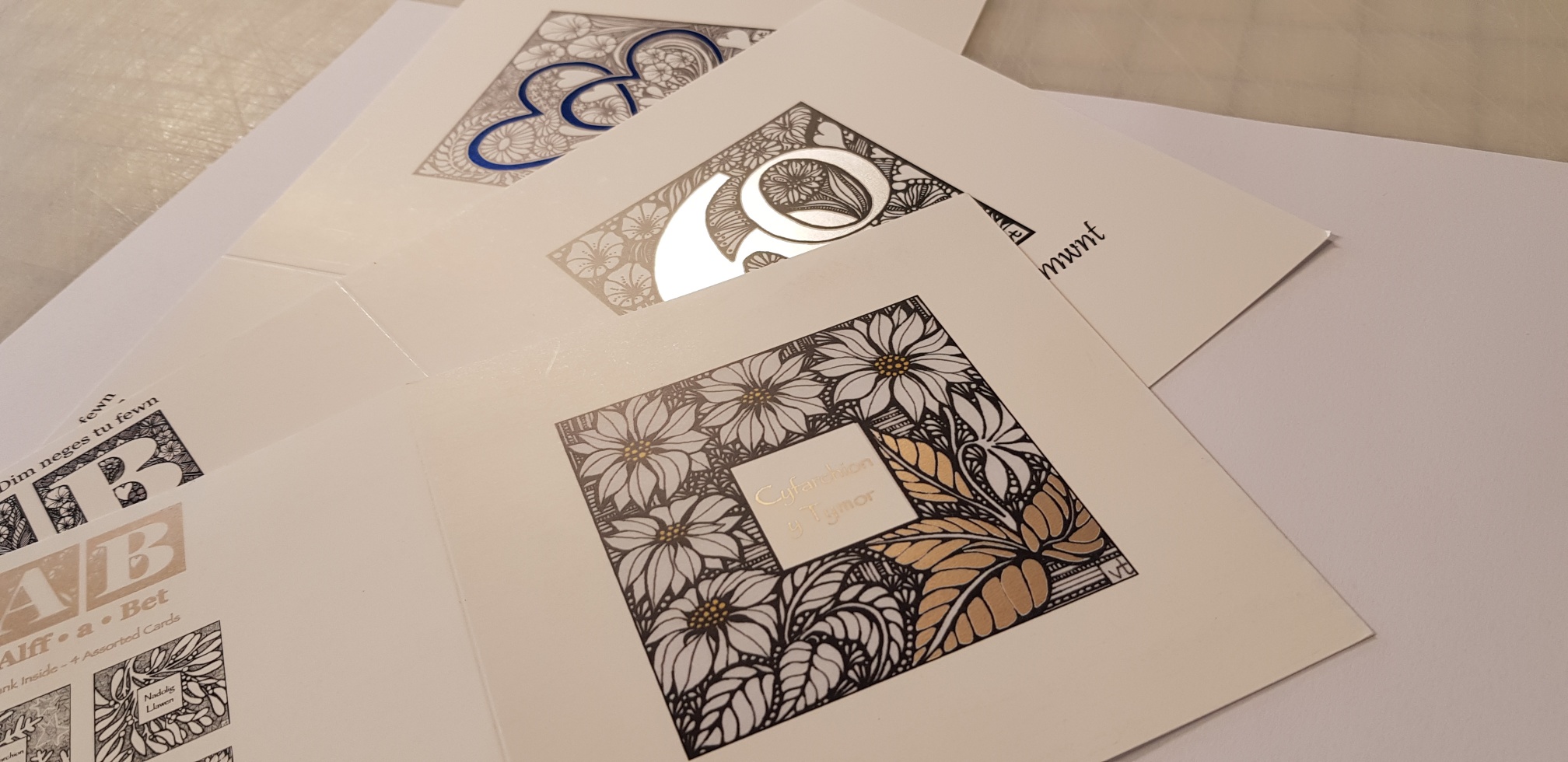 Beautiful Welsh Greeting Card Print & Foil | Johnsons Cards